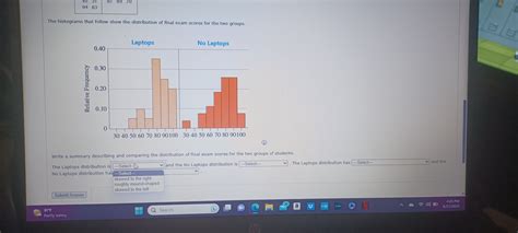 Solved The Histograms That Follow Show The Chegg