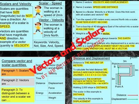 Vectors And Scalars Teaching Resources