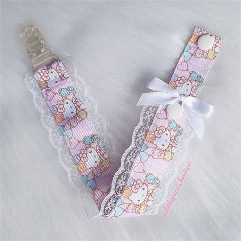 Lace Pacifier Clip Etsy