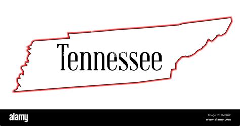 Carte Du Tennessee Banque De Photographies Et Dimages à Haute