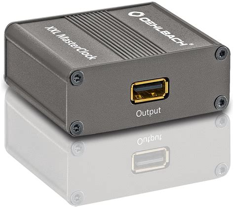 Oehlbach XXL MasterClock I Jitter Cleaner High End USB Power Filter I Interference Power
