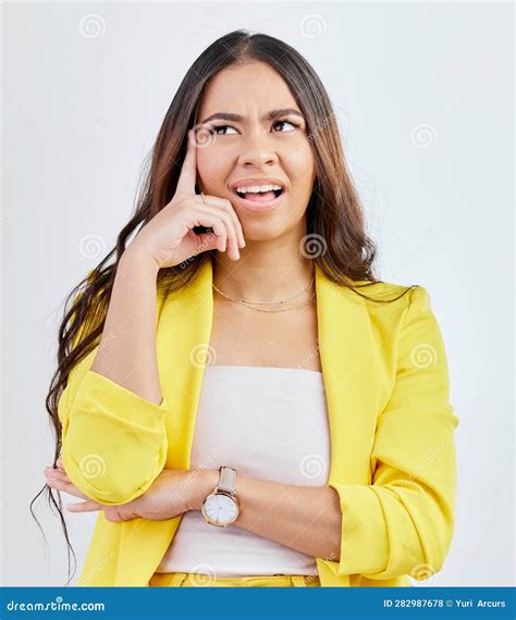 Thinking Professional Or Woman Confused Over Solution Problem Solving