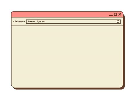 Retro Vaporwave Desktop Browser In Vibrant Color 80s 90s Old Computer User Interface Graphics