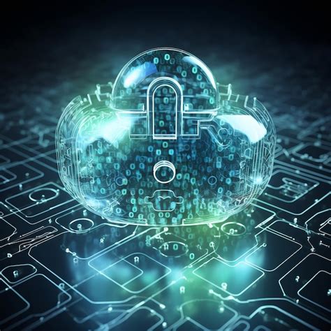 Premium Ai Image An Illustration Depicting Secure Cloud Security
