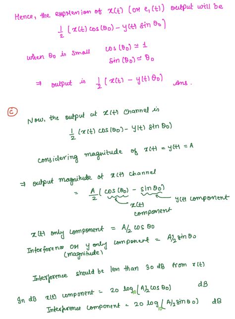 [solved] using sine and cosine orthogonality quadrature multiplexing