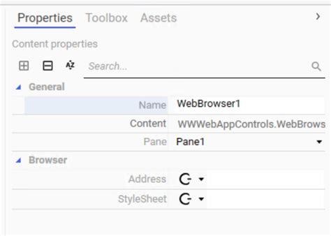 Stylesheet Attribute For Webbrowser Widget Aveva™︎ System Platform