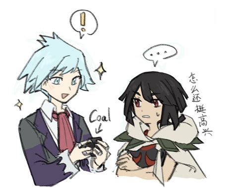 Steven Stone And Zinnia Pokemon And 1 More Drawn By Xlii Idk Danbooru