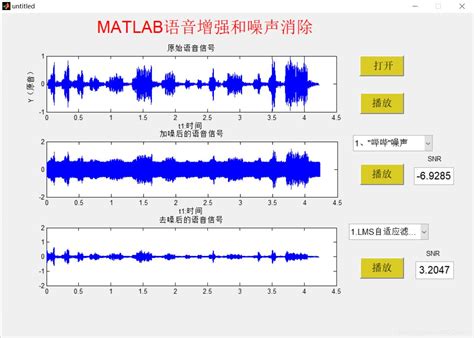 【语音去噪】基于matlab Gui Lmsrls语音去噪【含matlab源码 528期】主动降噪 Rls算法 Csdn博客
