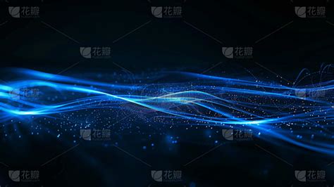 特效通用科技感蓝色粒子光效背景场景图片素材