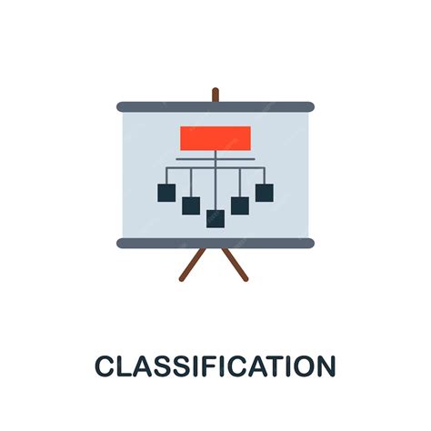 Premium Vector Classification Flat Icon Colored Sign From Machine Learning Collection Creative