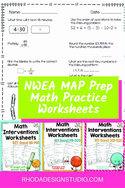Get 30 Creative Nwea Math Practice Worksheets Simple Template Design