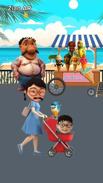 Uncle Muhto Bagi Bagi Es Krim🤩 Shorts Kartun Animasi Upinipin Youtube