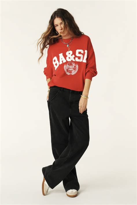 Cropped Sweatshirt Benjamin Red Baandsh Us