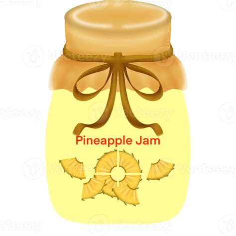 Pineapple Jam Illustration Cilpart 49159638 Png
