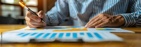 Analyzing Performance Data Data Analyst Reviewing Metrics For Improved