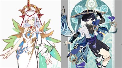 Genshin Impact Leaks Show Nahida And Wanderers Early Concept Designs