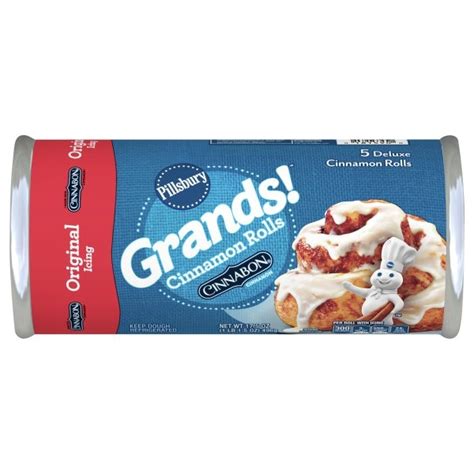 Pillsbury Grands Refrigerated Cinnabon Cinnamon Rolls With Icing 5 Ct
