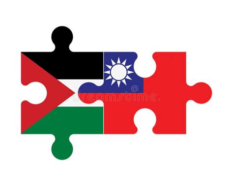 巴勒斯坦旗帜与台湾矢量图 向量例证 插画 包括有 商业 国家（地区） 合作 合作伙伴 耶路撒冷 272855411
