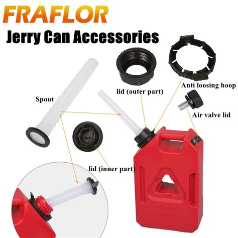 Replacement Spout And Parts Kit For Fuel Can Jerrycan Oil Pipe Hose Tube