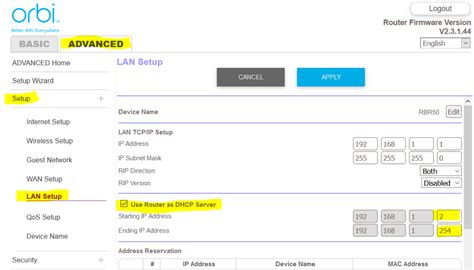 Menu Design Netgear Communities