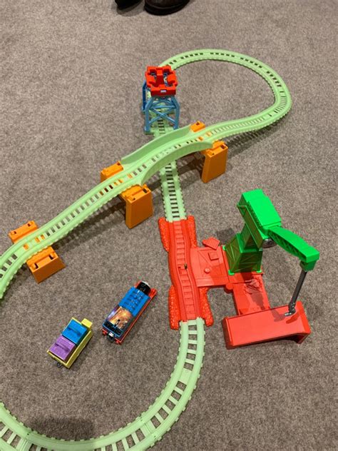 Thomas And Friends Hyper Glow Night Delivery Track Set With Hyper Glow Thomas Motorized Train Vinted