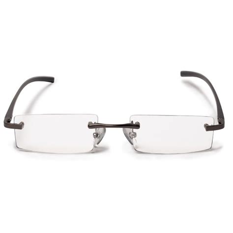 Visualites X Rectangle Aluminum Reading Glasses