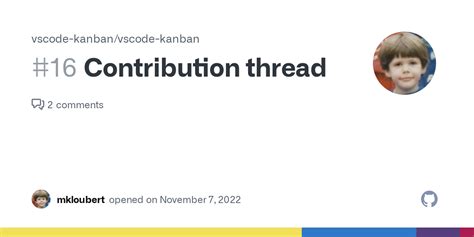 Contribution Thread · Issue 16 · Vscode Kanbanvscode Kanban · Github