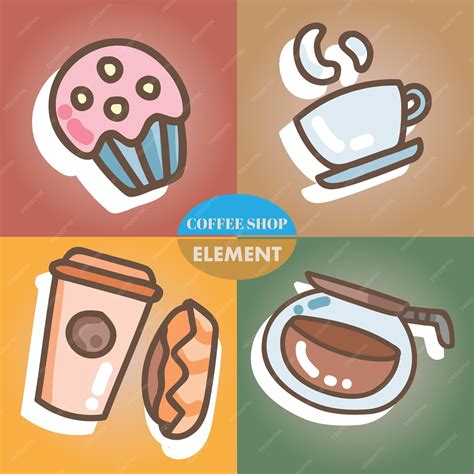 Premium Vector | Coffee element vector illustration vector design