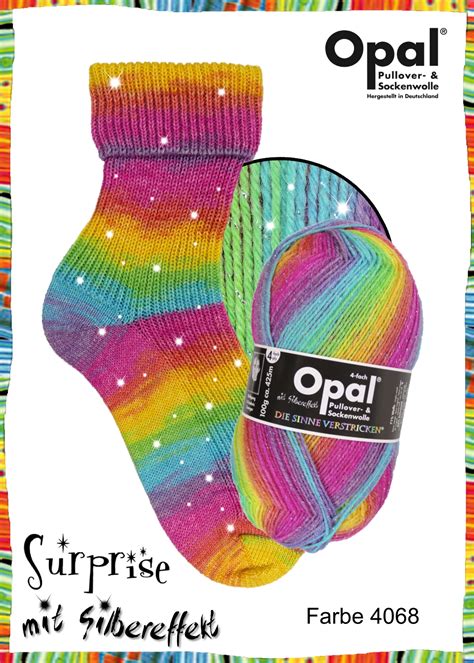Surprise Mit Silbereffekt Opal Sockenwolle Online Shop