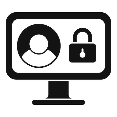 Premium Vector Computer Security System Showing User Account Being