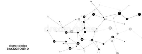 Vector Connect Lines And Dots Molecule Geometric Graphic Communication Stock Vector