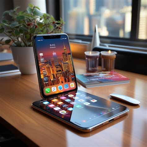 Premium Photo Modern Workspace Mobile Phone Edition