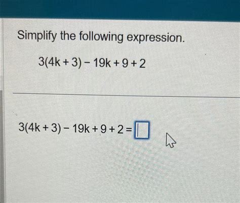 Solved Simplify the following | Chegg.com