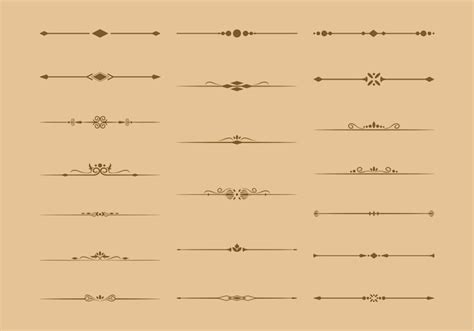 Premium Vector Elegant Ornament Line Frame Set