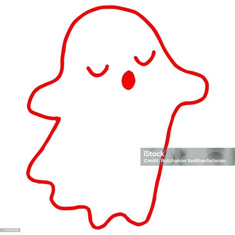귀여운 유령 라인 아트 부 귀신에 대한 스톡 벡터 아트 및 기타 이미지 귀신 흰색 배경 몬스터 Istock
