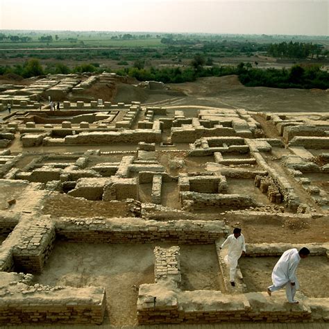 Indus Valley Civilization Mohenjo Daro The Northern Section Of The