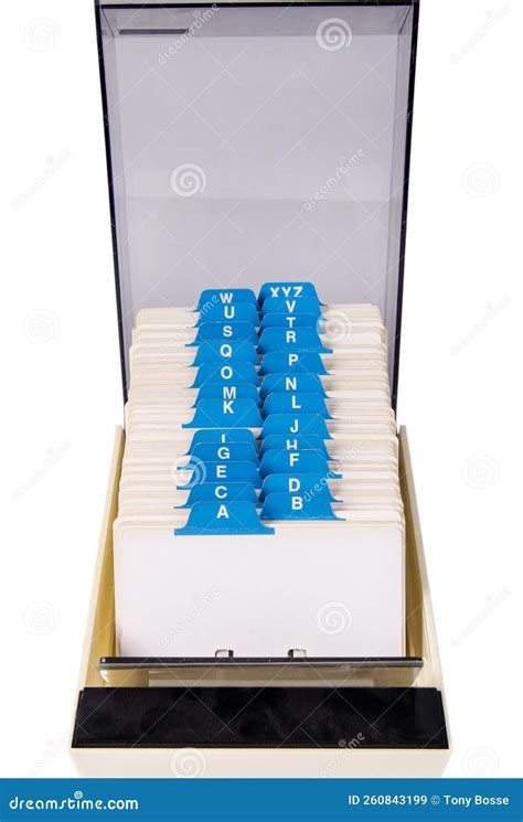 Blank Rolodex Isolated Stock Image Image Of Isolated 260843199
