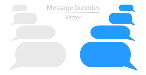 Premium Vector | Table of messages. Message bubbles icons. Chat design ...