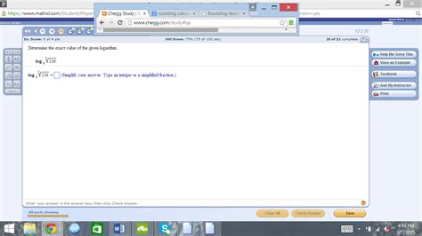 Solved Determine The Exact Value Of The Given Logarithm Log Chegg Com