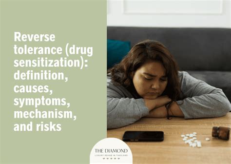 reverse tolerance drug sensitization definition causes symptoms
