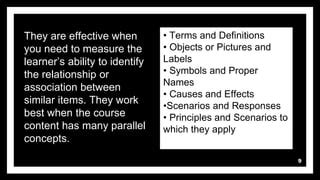 Matching Type Test Pptx