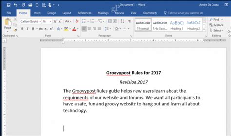 How To Start And End A Column In Microsoft Word 2016