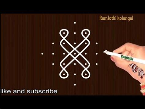 Kolam Kambikolam Sikkukolam Puratasi Madam Beautiful Rangoli 7 1 Dot