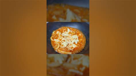 누들떡볶이 모짜렐라 치즈까지 긴떡이라 먹는 재미 Youtube