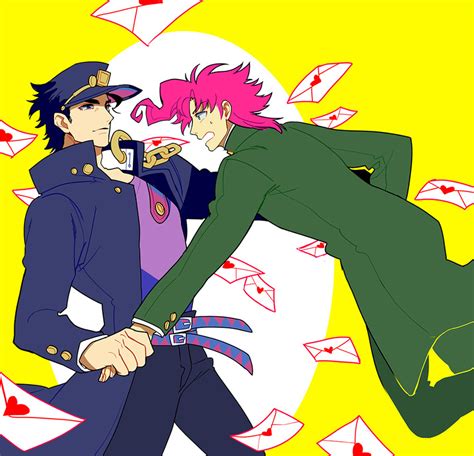Kujo Jotaro And Kakyoin Noriaki Jojo No Kimyou Na Bouken Drawn By