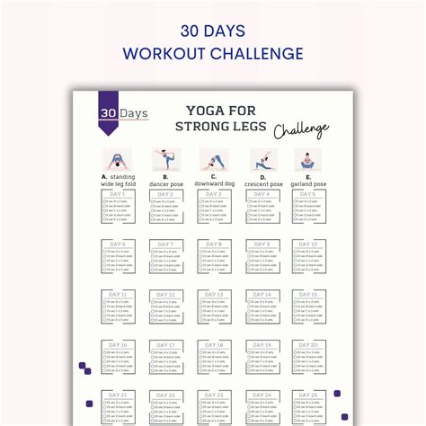 30 Day Challenge Yoga For Strong Legs House Workout Your Body