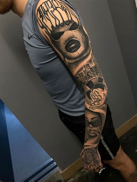 Gangster Instagram Mosc247 Arm Tattoos For Guys Arm Sleeve Tattoos