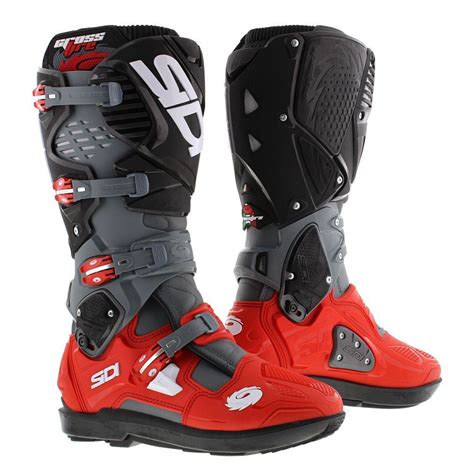 SIDI CROSSFIRE 3 SRS RED GREY BLACK Garage Moto