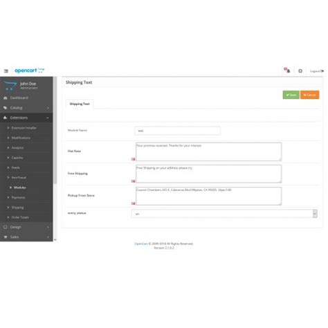 Opencart Shipping Method Descriptions In Checkout