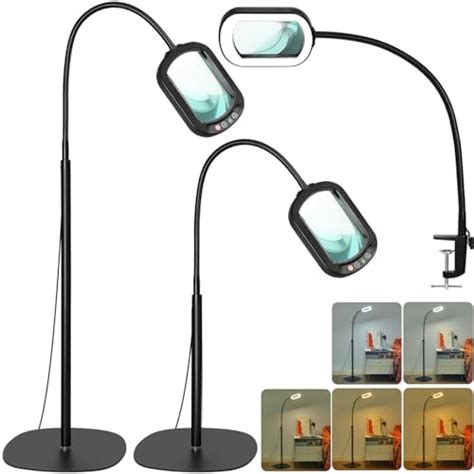 Drdefi 10x Rectangular Magnifying Glass With Light And Stand 24